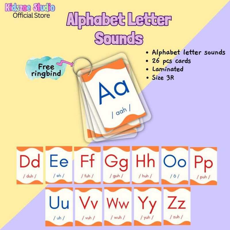 Alphabet Letter Sounds Laminated 26 Pcs Cards 3 E891e | Shopee Philippines