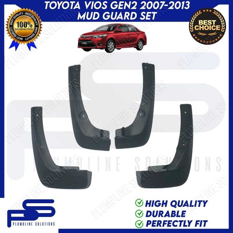 Mud Guard For Toyota Vios Gen 2 2007 2008 2009 2010 2011 2012 2013 ...