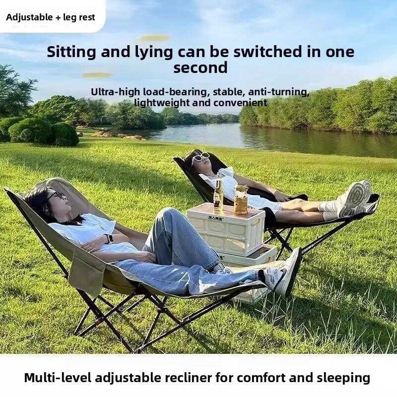 Outdoor Moon Folding Portable High Back Lounge Picnic Camping Table And ...