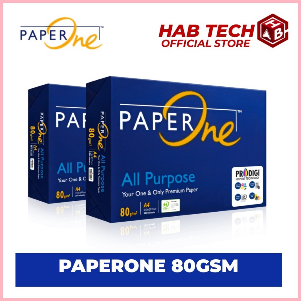 PaperOne Bond Paper Letter Short Long Legal A4 A3 80gsm Substance 24 ...