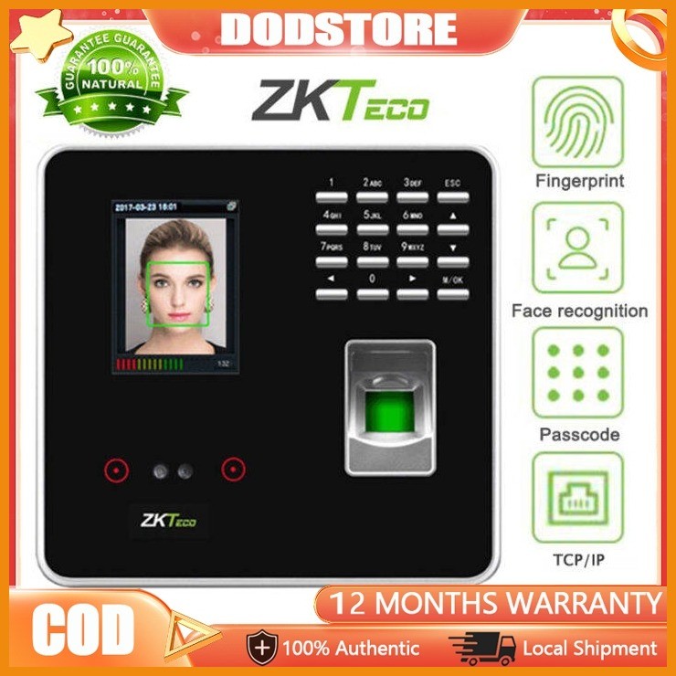 ZKTeco Biometrics Time Attendance Machine LCD Screen Fingerprint Scanner Face Recognition WIFI ...