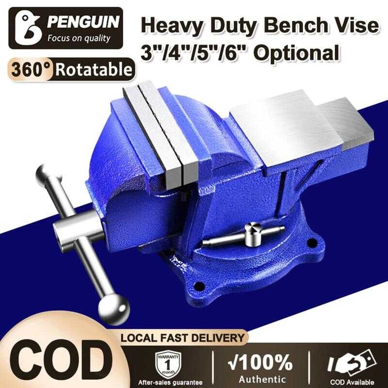 3" 4" 5" 6" Clamp Tool Gato 360° Rotating Cast Iron Heavy Duty Bench ...