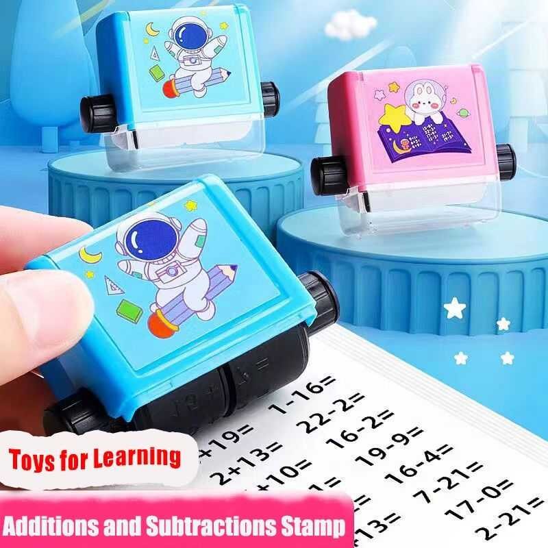 Number Rolling Stamp Smart Math Roller For Kids Print 1800 Calculations ...