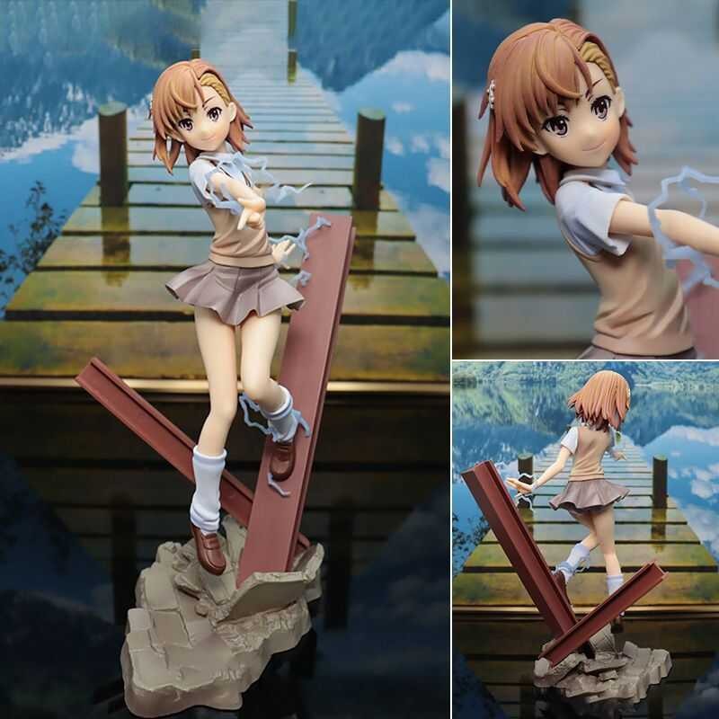 Super Electromagnetic Cannon Sister School Uniform Misaka Mikoto Figure ...
