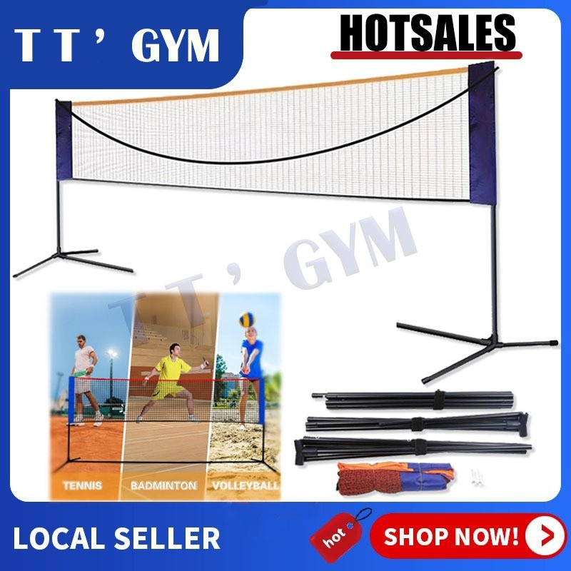 5.1M Badminton Net Badminton Set with Foldable Stand& Carry Bag ...