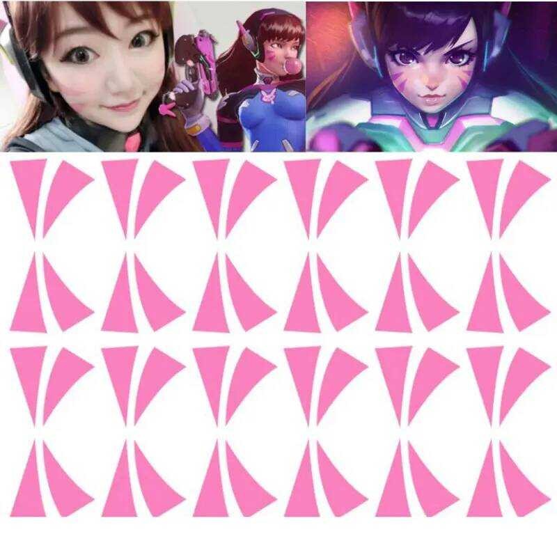D.Va For Dva Cosplay Costume Transfer Tattoos Props Tattoo Sticker ...