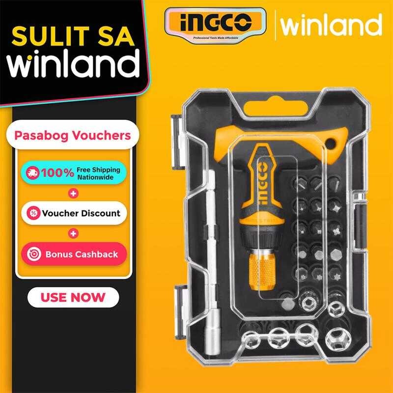 Ingco By Winland 24Pcs T-Handle Screwdriver Set Hksdb0188 Ing-Ht B97 ...