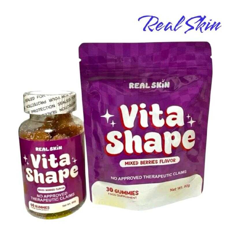 Real Skin Vita Shape Gummies Mixed Berries Flavor All Natural FDA ...