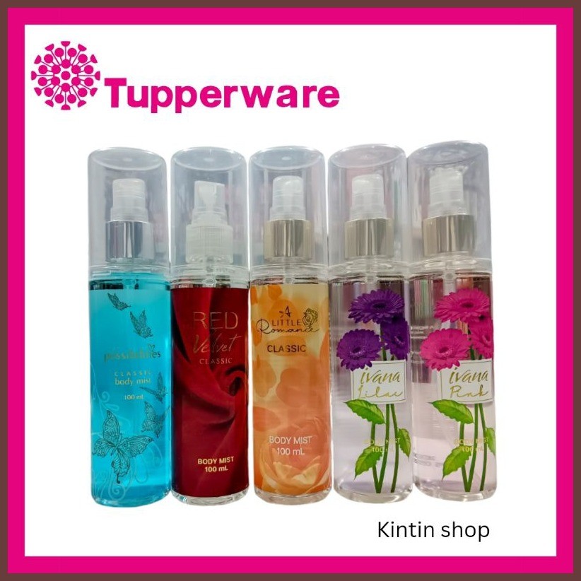 ∼ Tupperware Body Mists For Women 100ml (Possibilities, Red Velvet, A ...