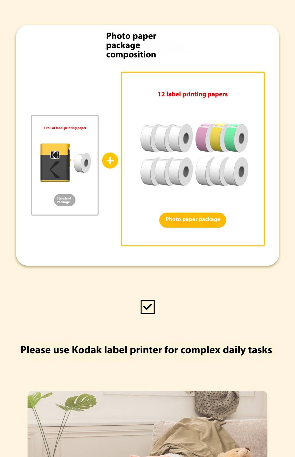 KODAK LabelEra Handheld Portable Bluetooth Sticker Label Printer ...