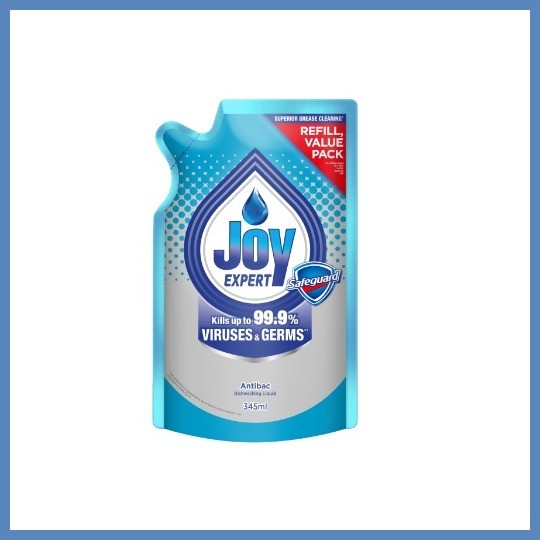 Joy Dishwashing Liquid Antibac Safeguard Refill 345mL | Shopee Philippines