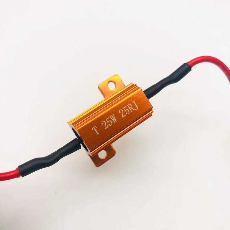 Turn Signal Brake Reverse Tail Light Decoder External 25W25RJ Resistor ...