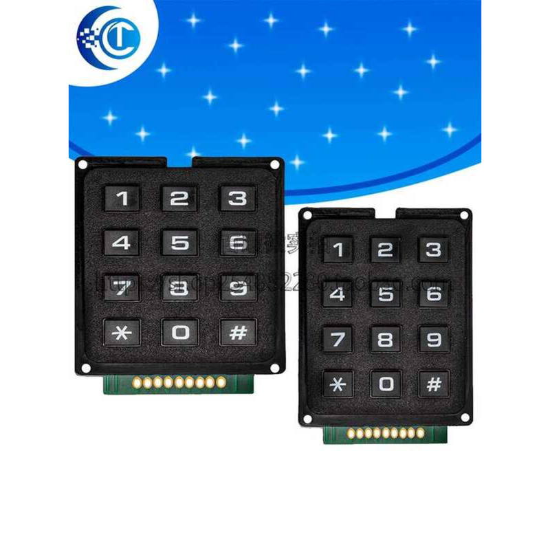 Microcontroller Keypad Matrix 4*3 4X4 16 Keys Industrial Keyboard ...