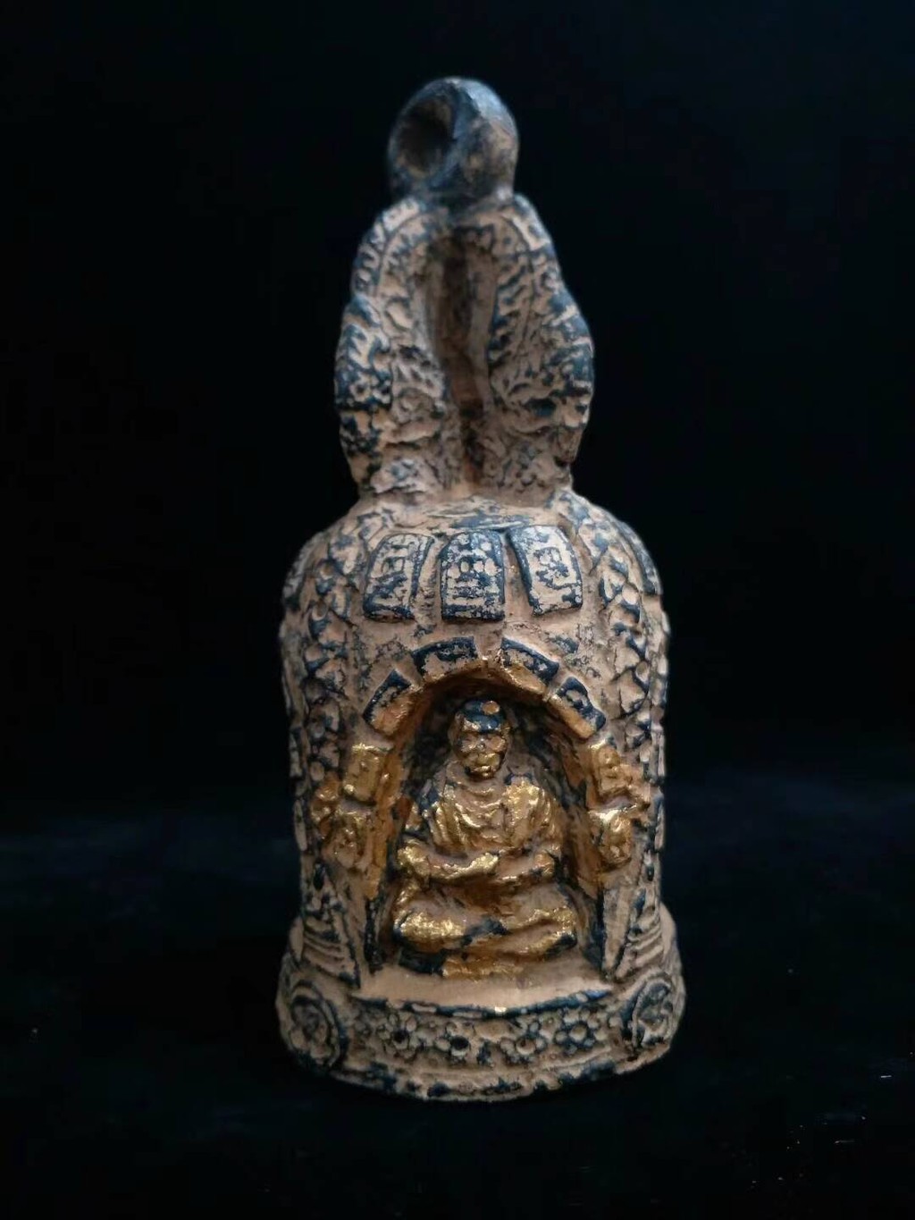 Ancient Temple Old High Monk Dharma Protector Relic Bell with Relic ...
