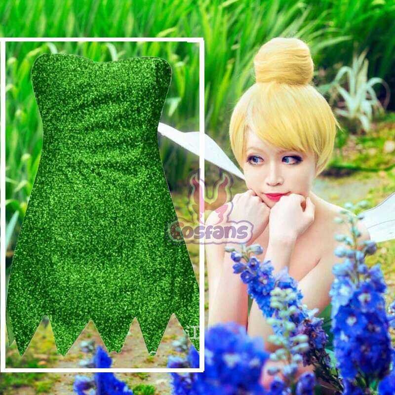 Y New Pixie Fairy Costume Tinker Bell Green Adult Dress Tinkerbell ...