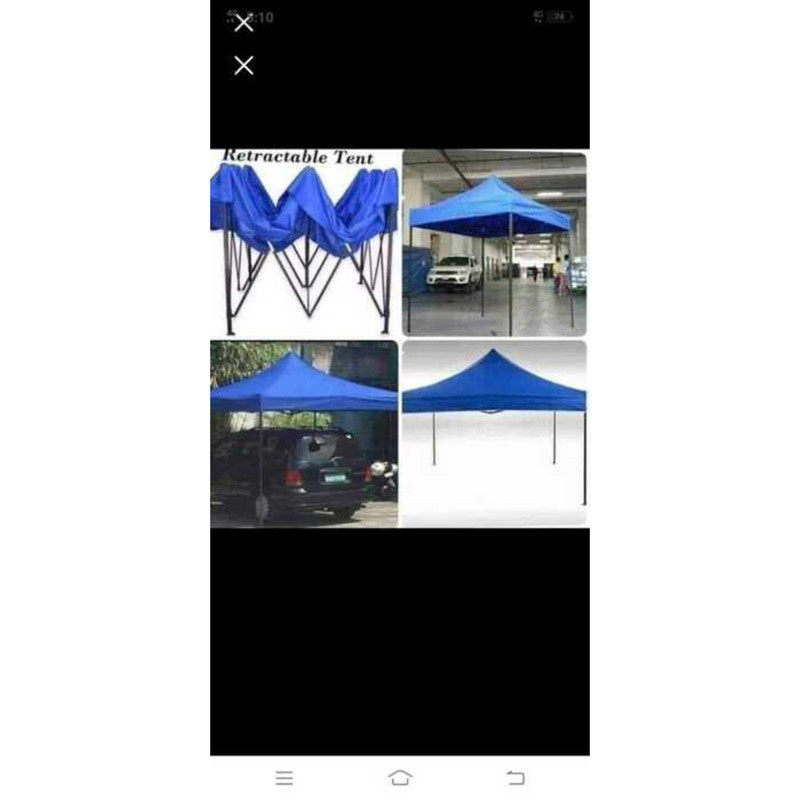 RETRACTABLE TENT Sizes - 2X2,2X3,3X3,3X4.5,3X6 Available Red/Blue 256 ...
