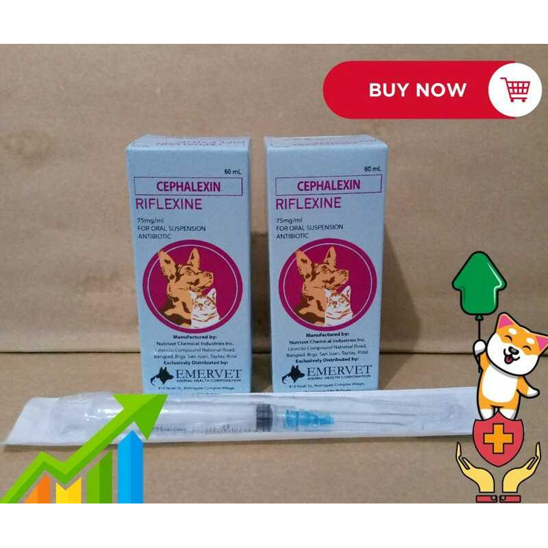 Cephalexine Riflexine 60Mg/Ml Antibiotic Oral Suspension For Cats And ...