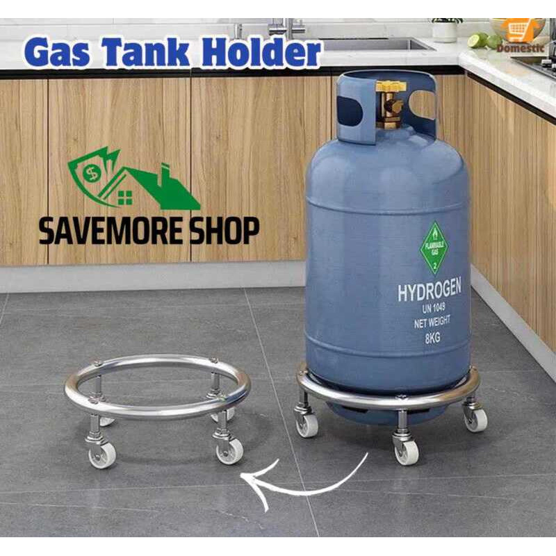 SAVEMORE SHOP Holder Landege Base Propane Tank Stand Dolly With Wheels ...