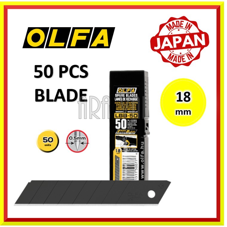 Olfa LBB-50 18mm Ultra Sharp Thin Cutter Blade Heavy-Duty Blade Made in Japan Original | Shopee ...