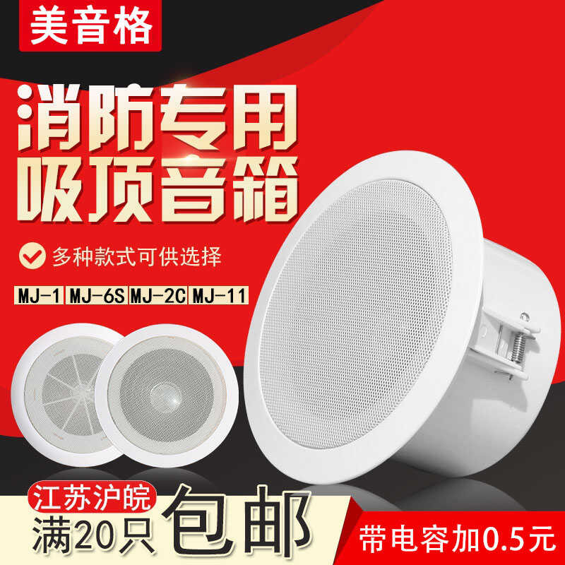 Fire Wall-Mounted Ceiling Public Address System No-Drill Surface ...