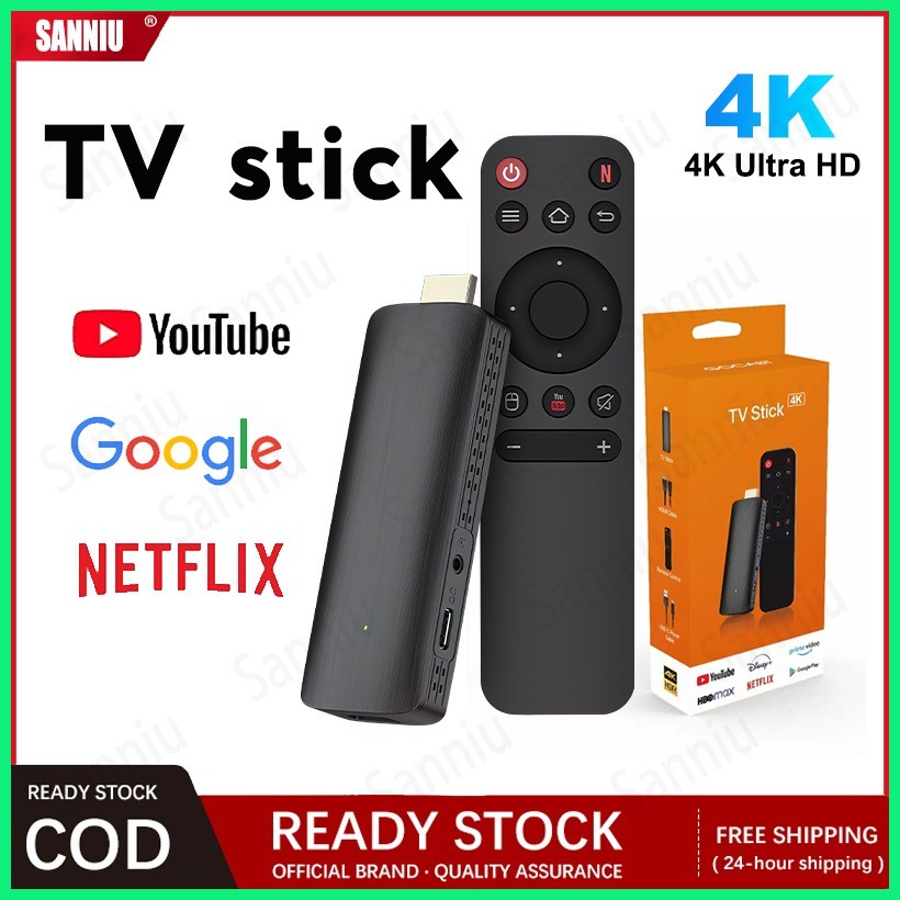 TV Stick 4K Android TV Box Android 10 TV Stick Smart TV With Google ...