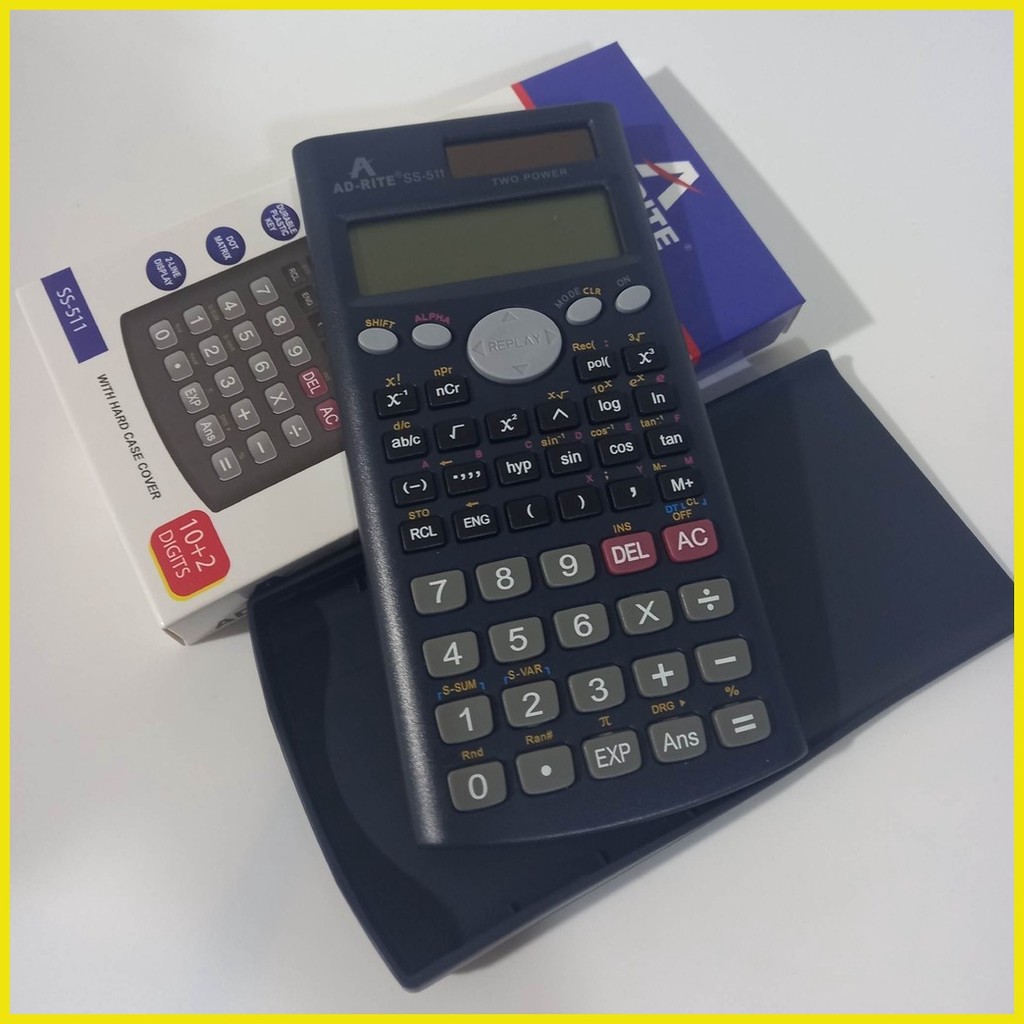 Ad-Rite Scientific Calculator | 10+2 Digits | SS-511 | With Hard Cover ...