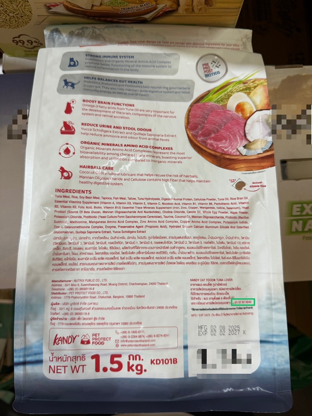Kandy Candy Holistic Grade Cat Food Complete Nutrients Size 1.5 kg ...