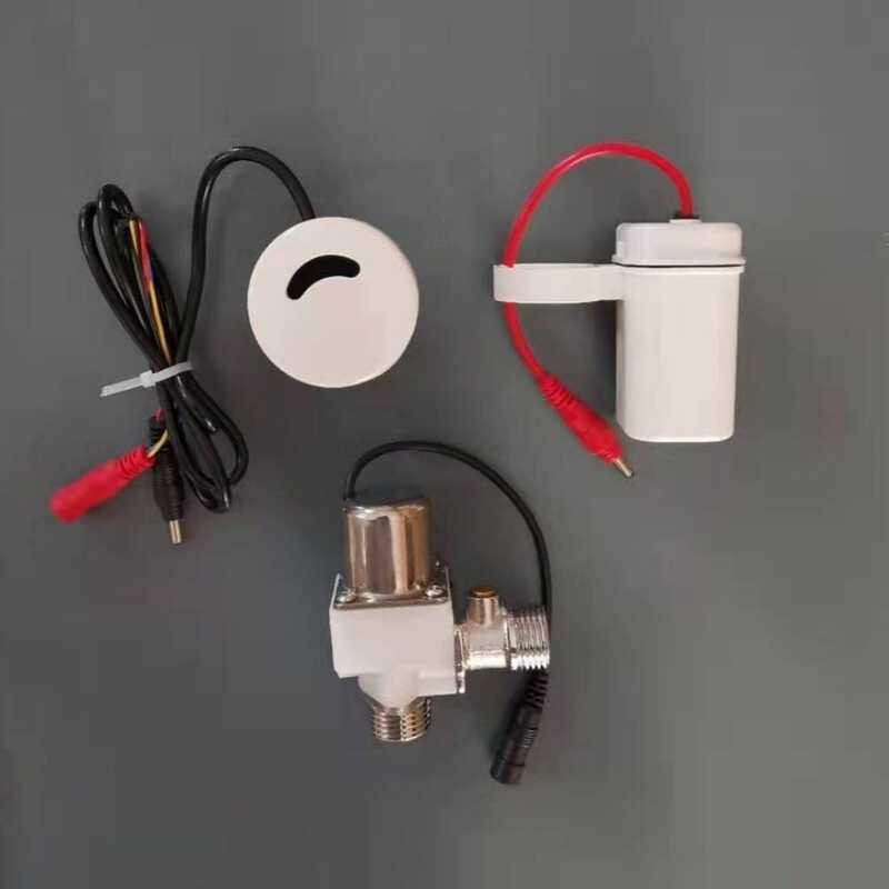 Round Head Sensor Ceramic Integrated Urinal Solenoid Valve Flush Valve ...