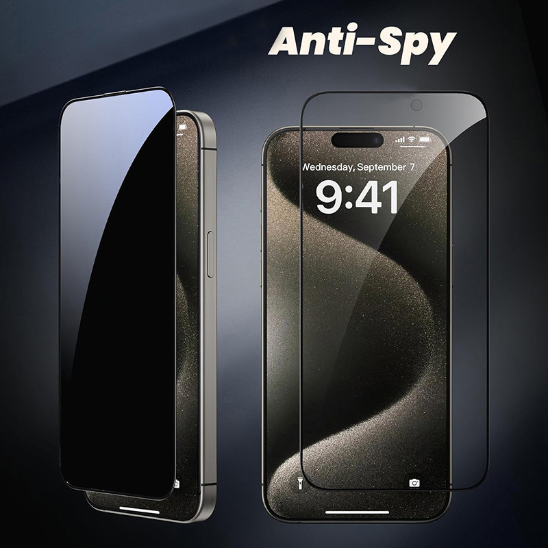 Anti-Spy Privacy Tempered Glass Compatible For iPhone 11 12 13 14 15 16 ...