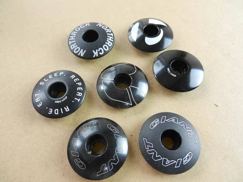 ☑♥ Mountain Bike Road Bike Stem Cap Stem Cover Bicycle Aluminum Alloy ...