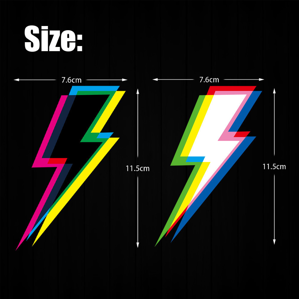 JDM Lightning Cyberpunk Reflective Vinyl Car Accessories Decor Sticker ...