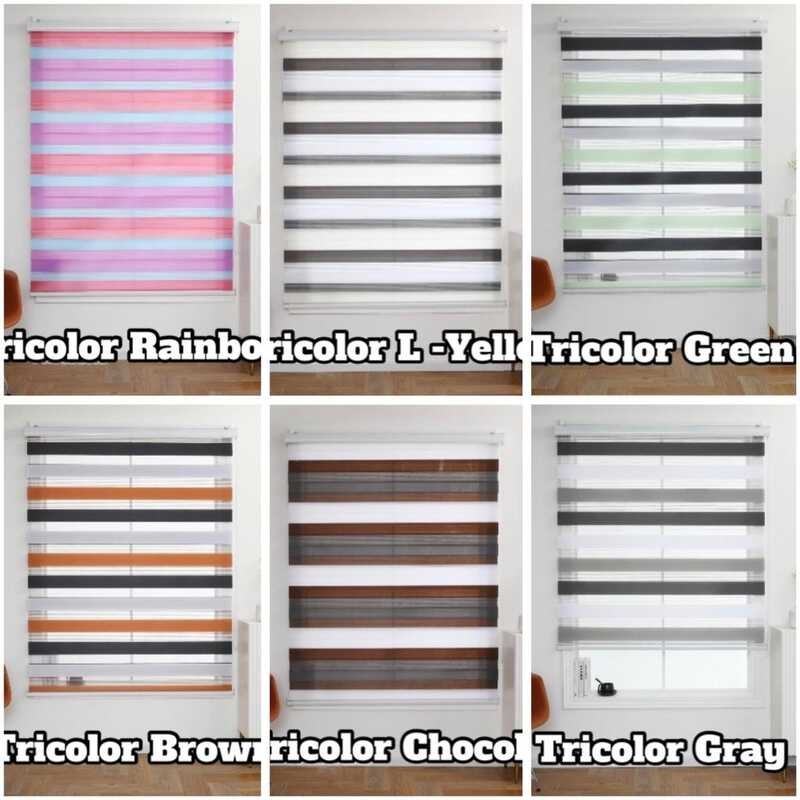 Multicolor Tricolor Venetian Blinds Size: 60Cm 80Cm 100Cm 120Cm , 150Cm ...