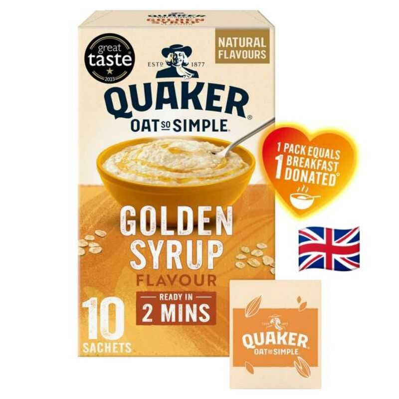 COD Quaker Oat So Simple Golden Syrup 10 SACHETS X 36G Imported From UK ...