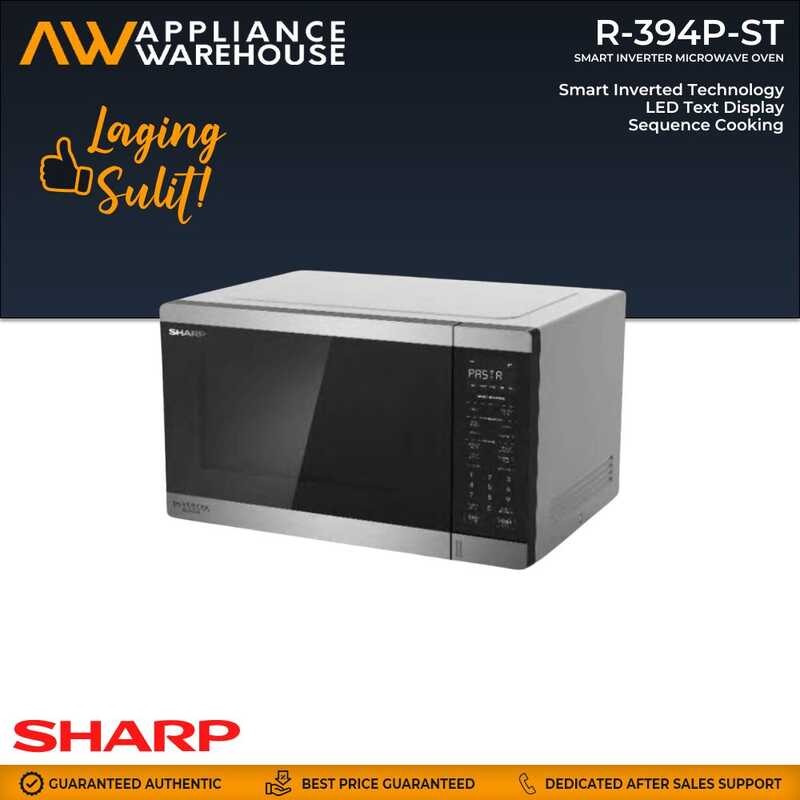 3 Sharp R-394P-St 34 Liters Smart Inverter Microwave Oven | Shopee ...