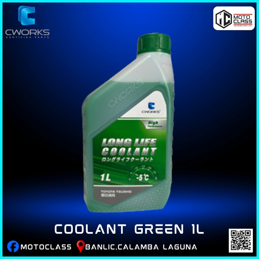 CWORKS COOLANT GREEN 1LITER | Shopee Philippines