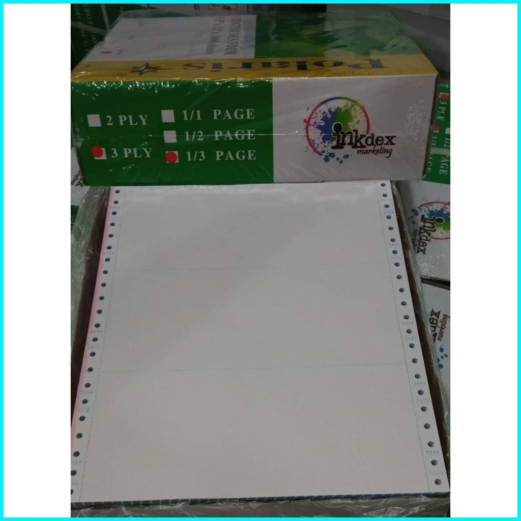 Carbonless Continuous Form Paper 3-ply (white/pink/yellow) | Shopee ...
