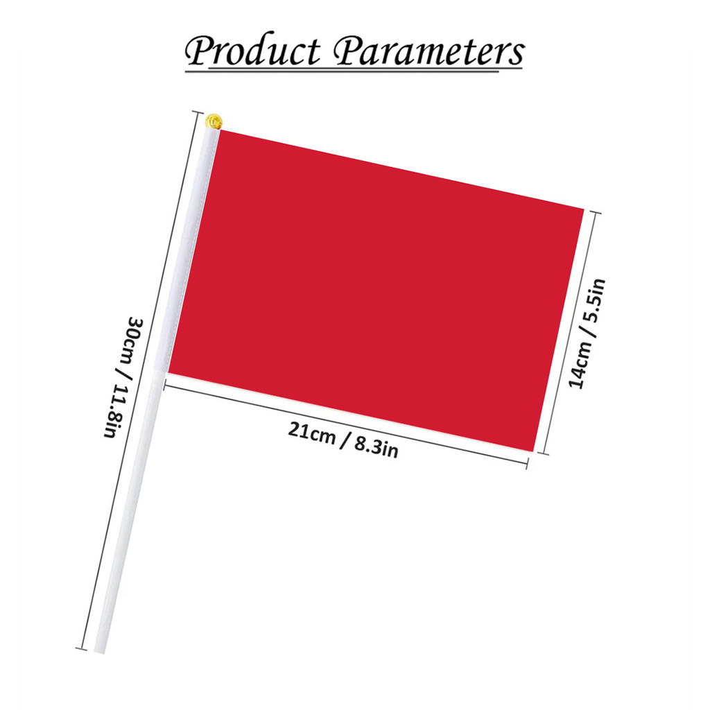 10PCS Vibrant Hand Flags On Stick For Sinulog Festival Parades School ...