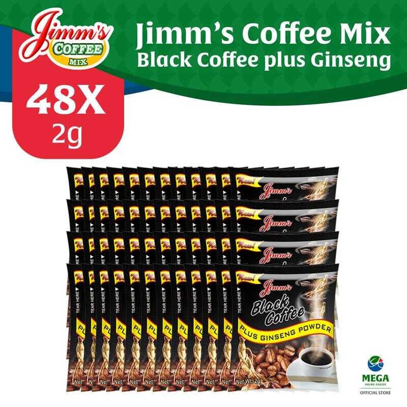 Jimm's Mix| Black Coffee Plus Ginseng Powder 2G By 48S 1Da | Shopee ...