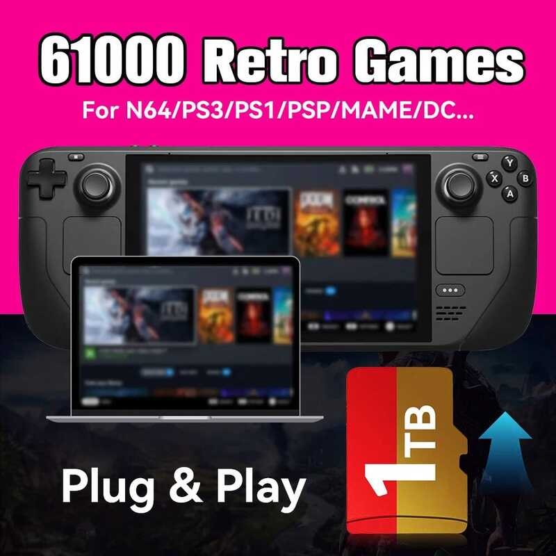 Game 512G/1Tb Card For Steam Deck/Win Handheld Game Console/Pc With ...