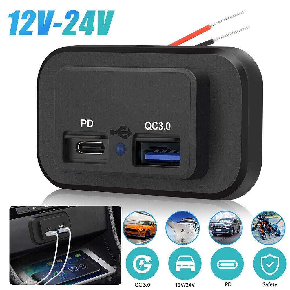 Camper Dual USB Ports Charge Socket For RV Motorhome Camping Caravan ...