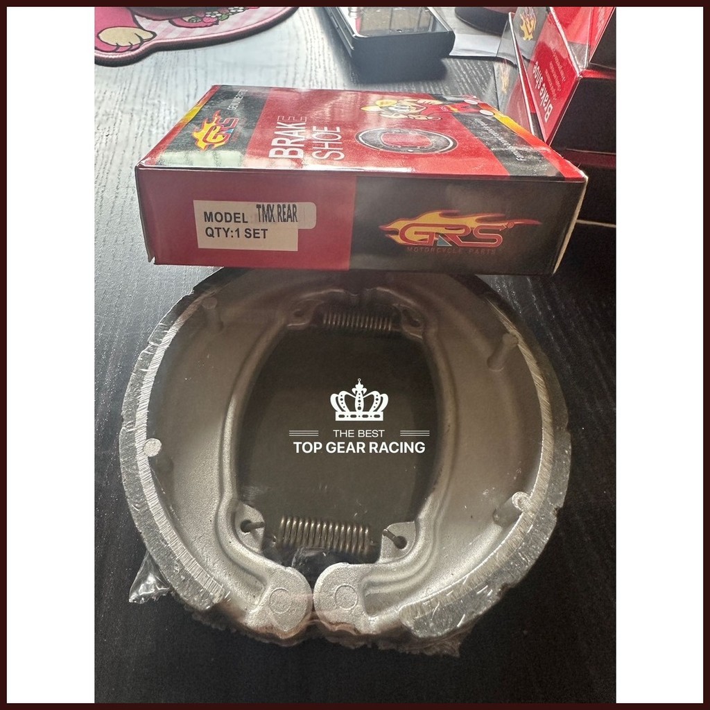 GRS BRAKE SHOE RUBBERIZED Motor Parts XRM/WAVE/TMX/SMASH/MIO/BARAKO ...