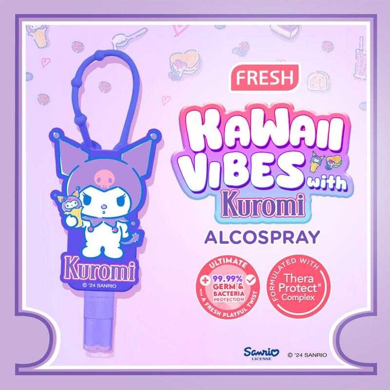 FRESH SANRIO KUROMI ALCO SPRAY 50Ml 3 637 | Shopee Philippines