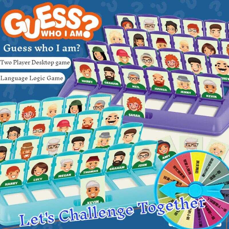 Guess Who I Am Character Board Game Family Guessing Games Chess Logical ...