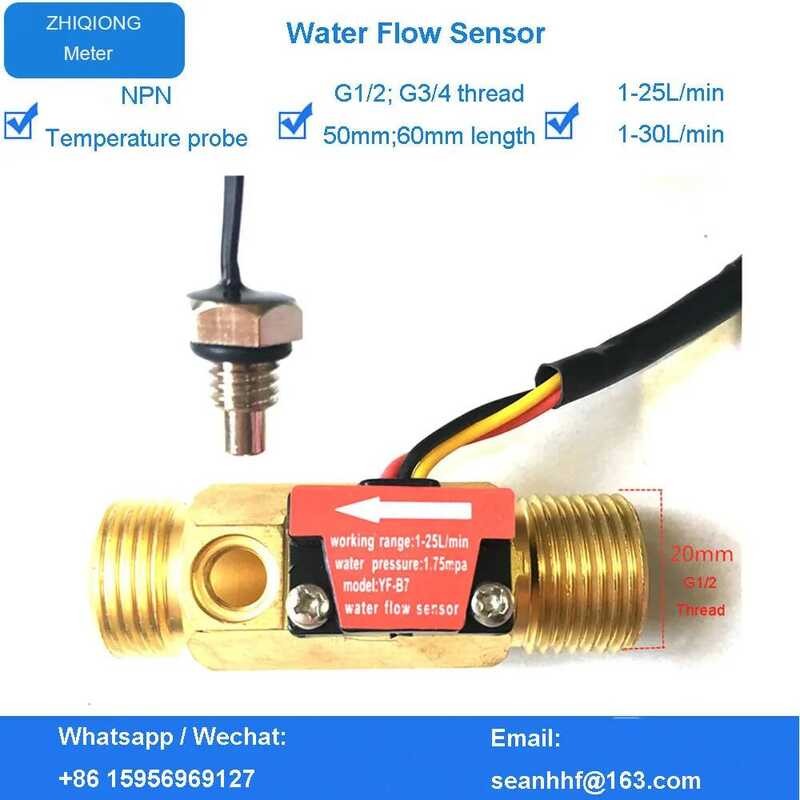 Electronic Intelligent Digital Flowmeter Meter Water Sensor Measuring ...