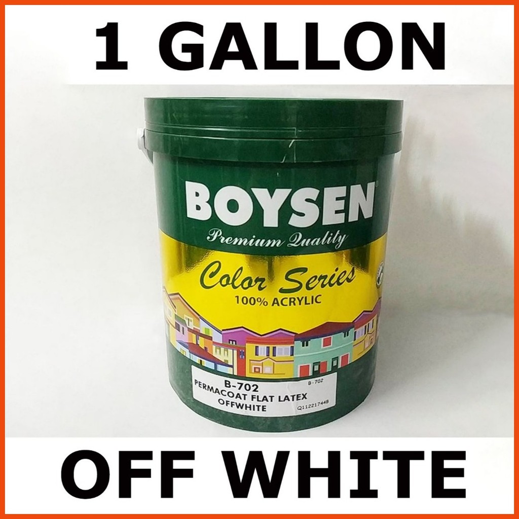 BOYSEN FLAT LATEX OFF WHITE ( 1 GALLON ) B-702 PERMACOAT ...