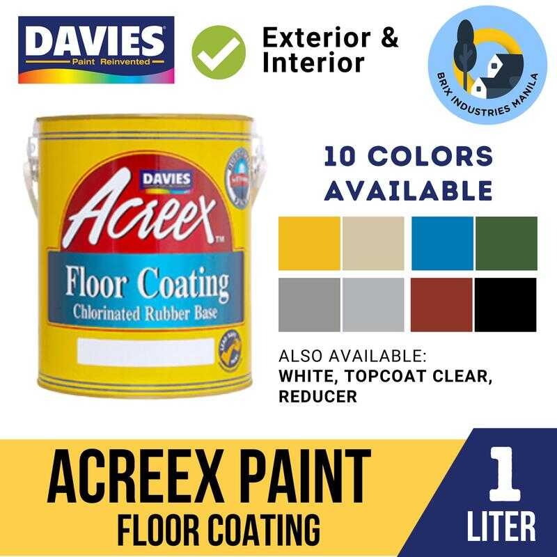 Davies Acreex Rubberized Floor Paint 1 Liter Reducer All Colors ...