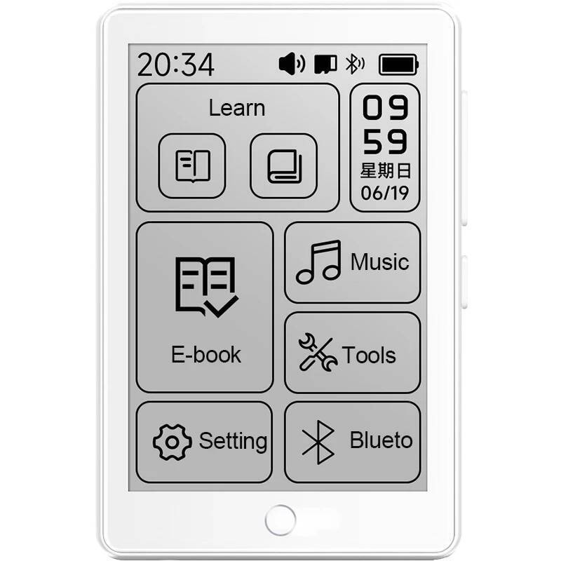 E-Ink Famue MP3 Player with Bluetooth 5.4 | 2.7" Mini eBook Reader ...