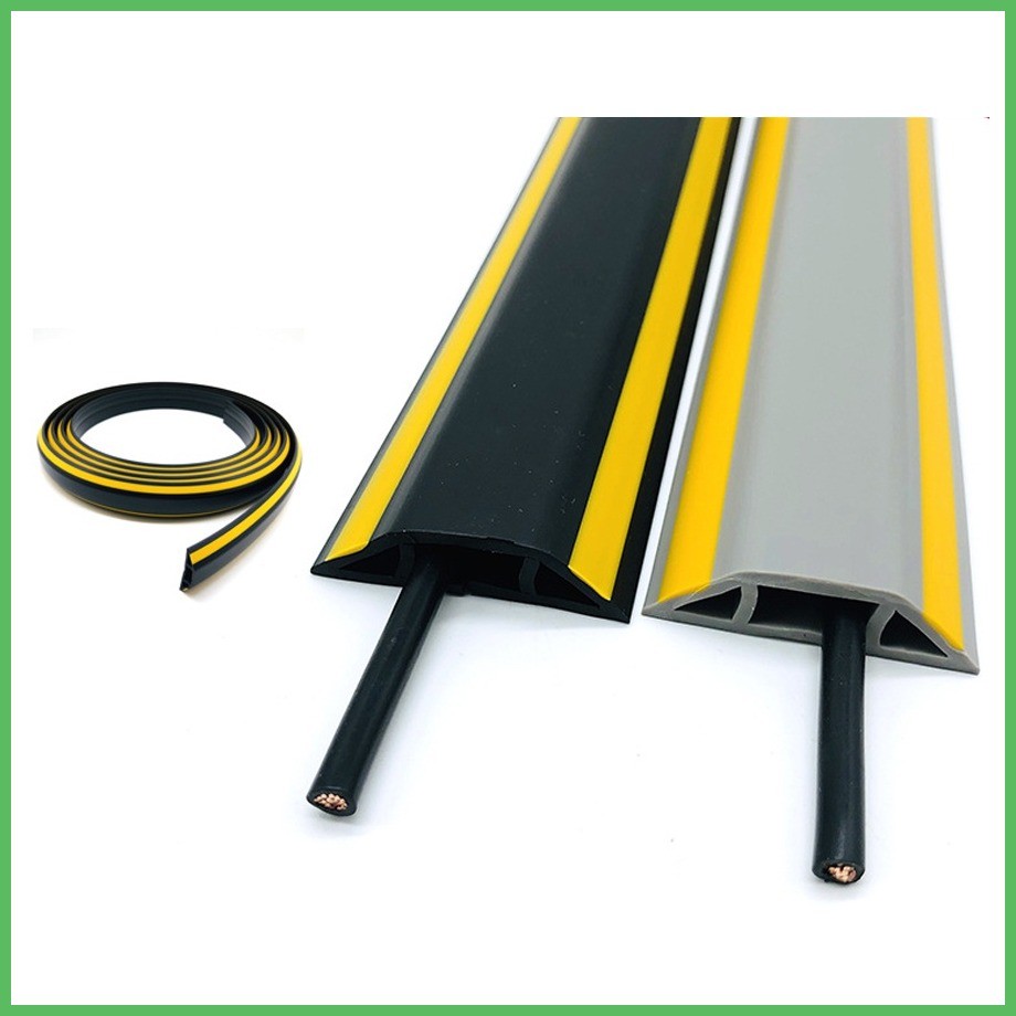 Flexible Rubber Floor Moulding Molding Soft Wiring Duct 1-5M Long KSS ...