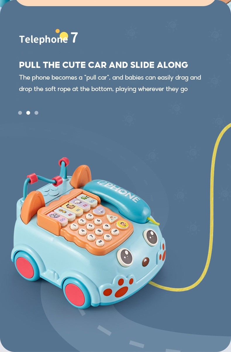 Two languages Music Telephone Toys Infant Early Learning Musical ...