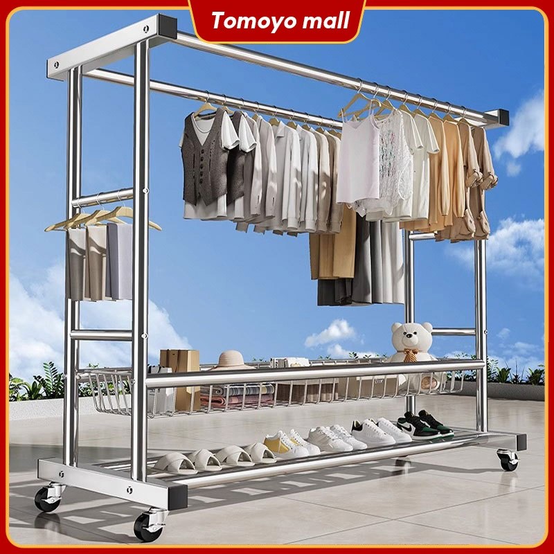 Sampayan Stainless Steel Clothes Rack Portable Sampayan Adjustable ...